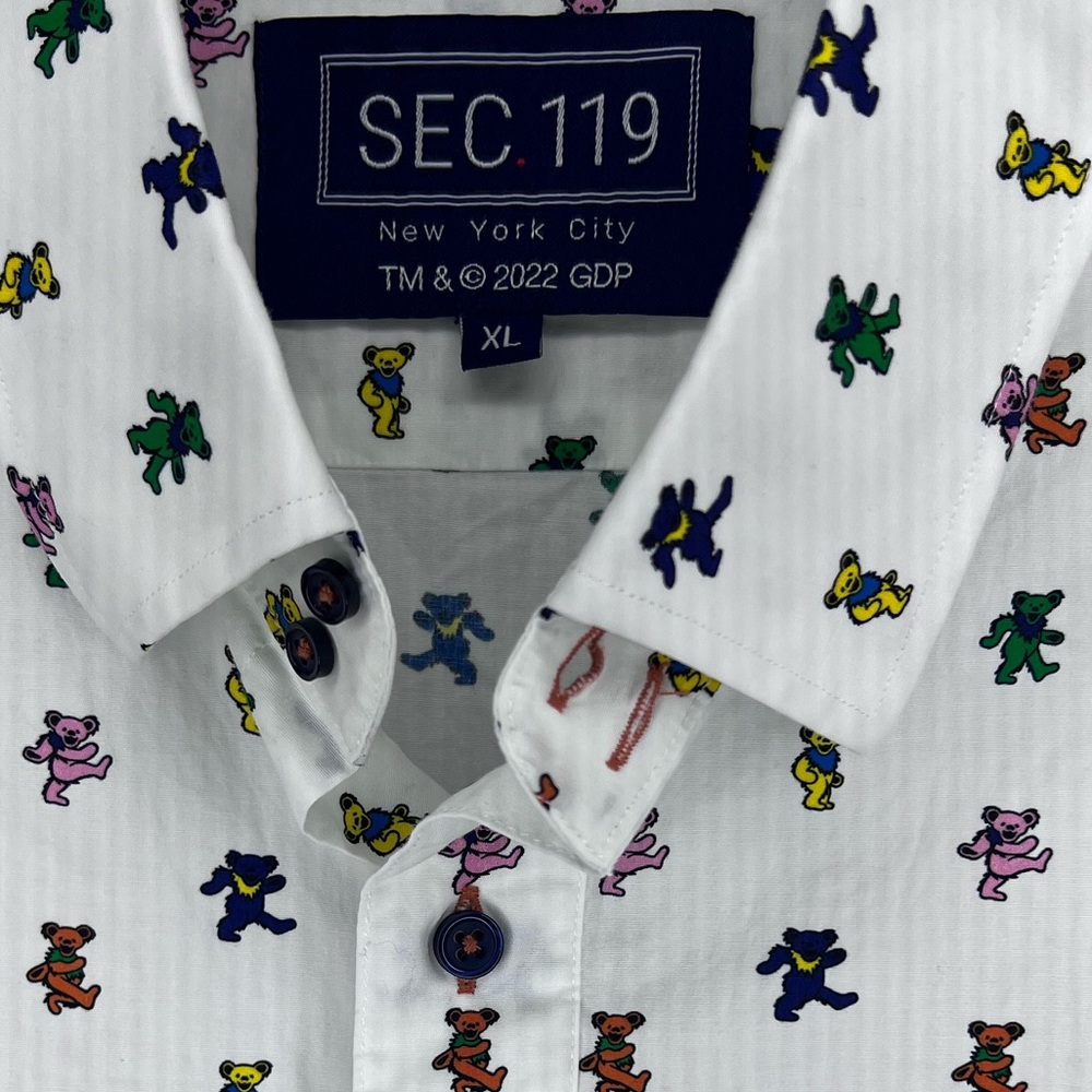 Section 119 The Grateful Dead Dancing Bears White Ss … - Gem